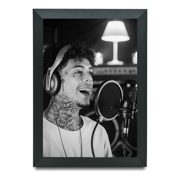 Quadro Poster Mc Kevin Funk Cantor Musico Moldura 33x43cm | Shopee Brasil
