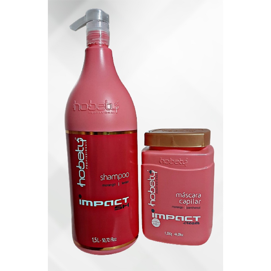 Kit Impact Hobety - Shampoo 1,5 litros e Máscara capilar 1,2Kg | Shopee ...