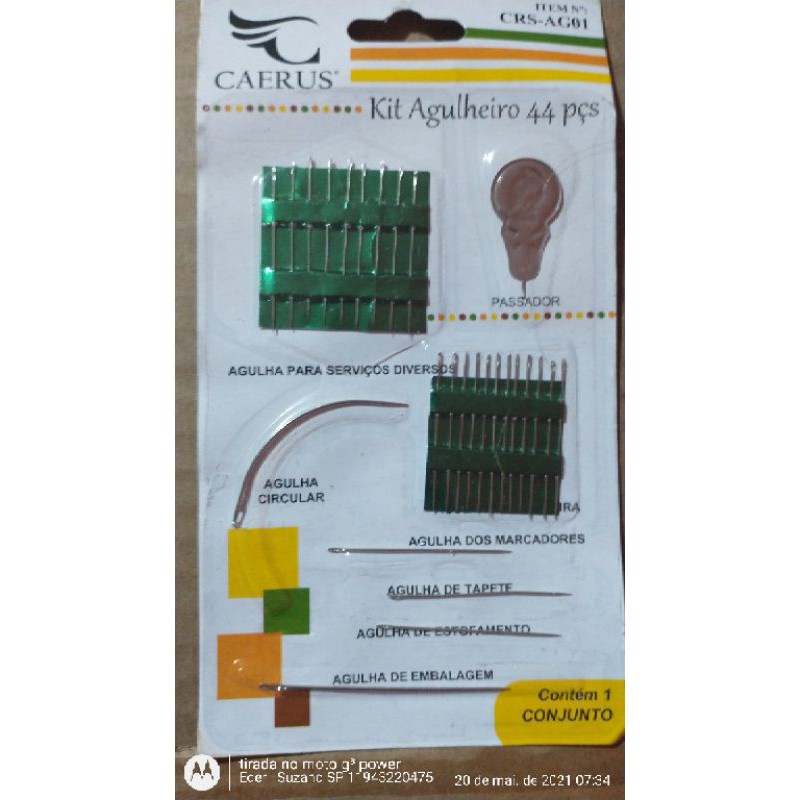 Kit Agulheiro peças Caerus | Shopee Brasil