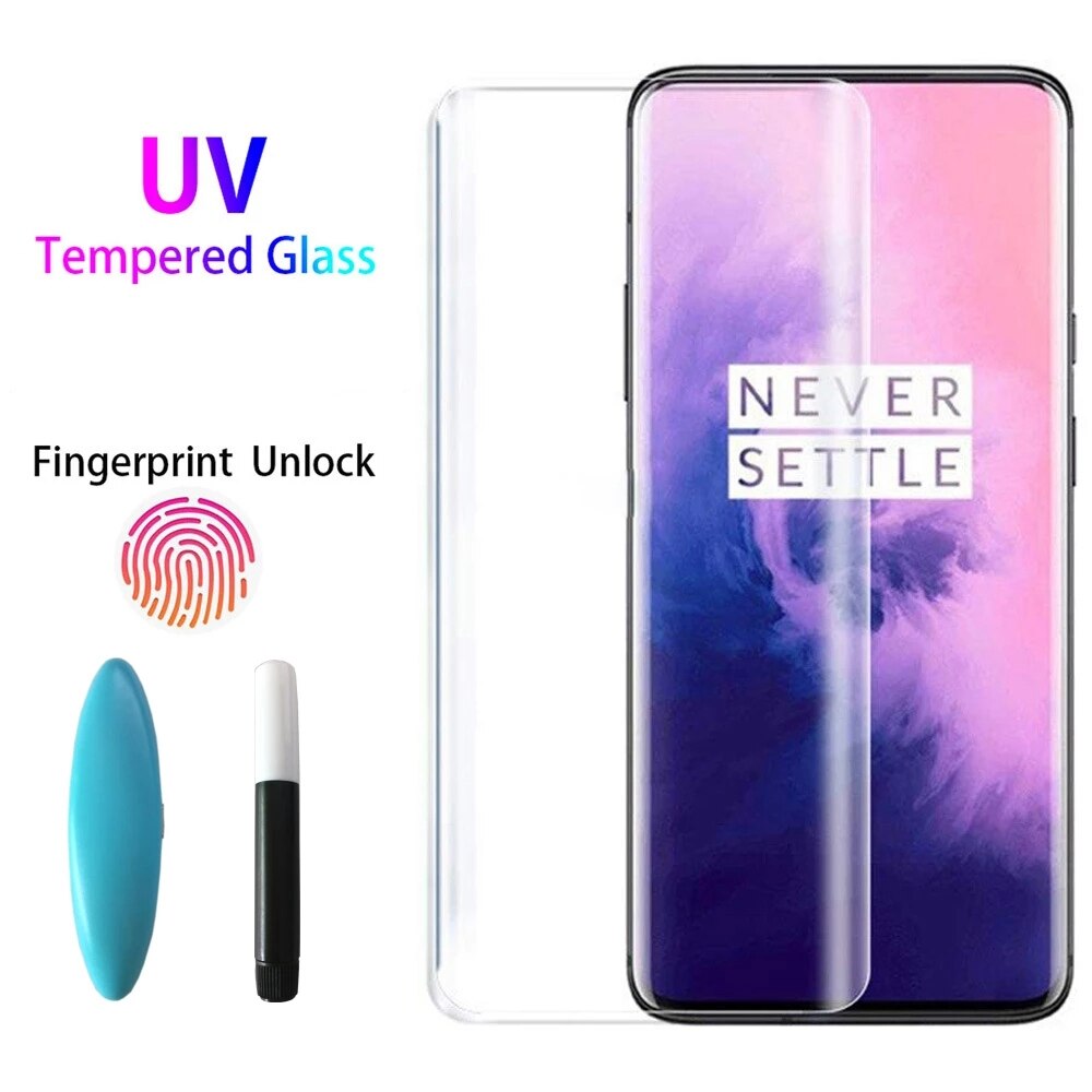 1 + 9 pro UV Vidro Temperado Cobertura Completa Protetores De Tela ...