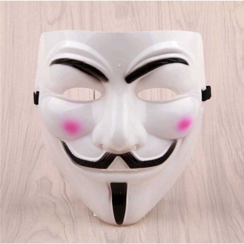 1 ou 2 MÁSCARA V DE VINGANÇA GUY FAWKES ANONYMOUS HACKER V FOR VENDETTA ...