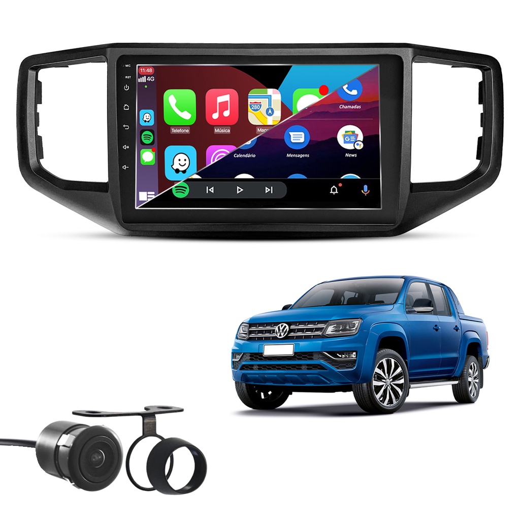 Multimidia Vw Amarok Carplay Android Auto 9 polegadas | Shopee Brasil