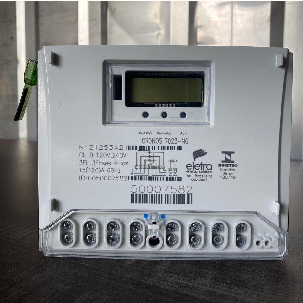 Medidor De Energia Trifásico Eletra Cronos 7023-ng | Shopee Brasil