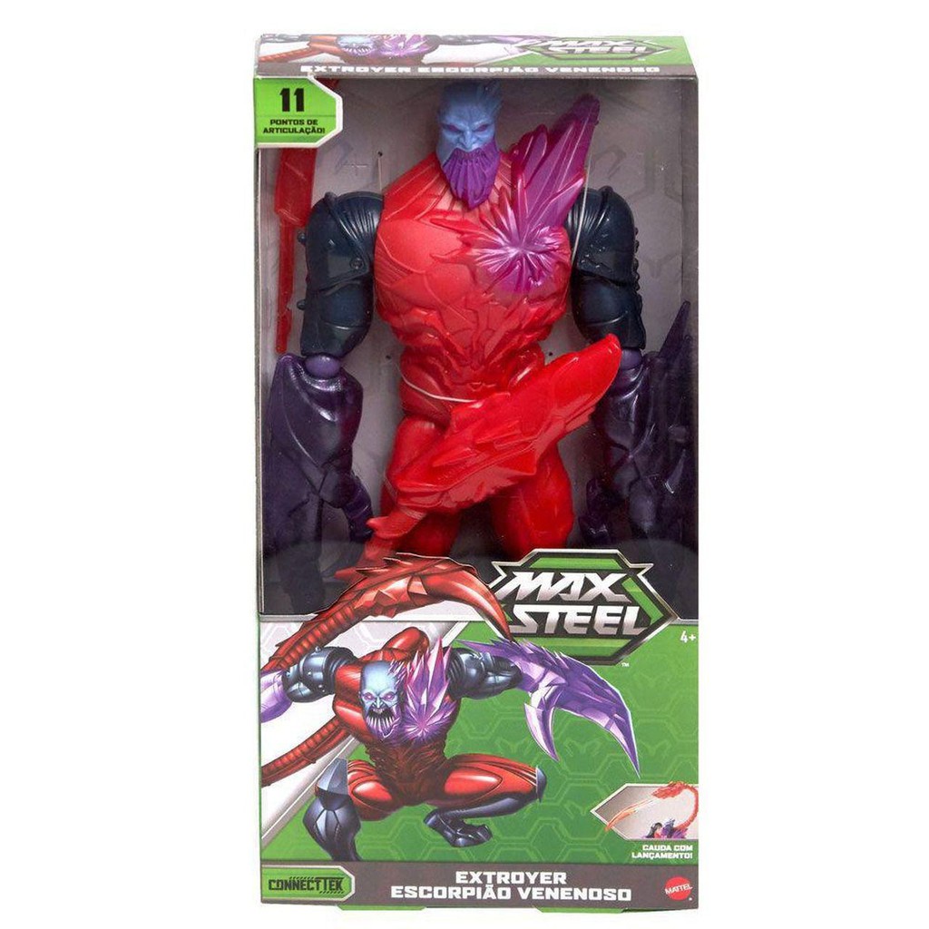 Boneco Max Steel Extroyer Escorpião 30cm | Shopee Brasil