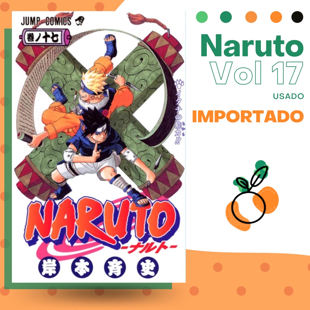 Mangá Naruto Volume 17 em japonês (importado). | Shopee Brasil