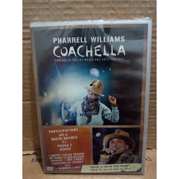 DVD PHARRELL WILLIAMS- COACHELLA (ORIGINAL-LACRADO) | Shopee Brasil