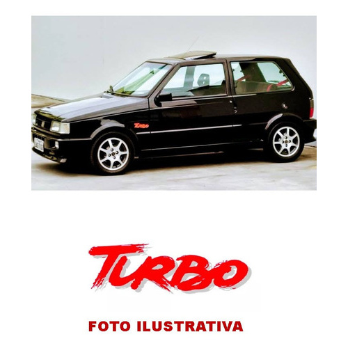 Adesivo Emblema Turbo Vermelho Fiat Uno | Shopee Brasil
