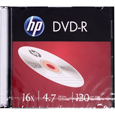 Dvd -r gravável 4.7gb 120min 16x slim Hp CX 1 UN | Shopee Brasil