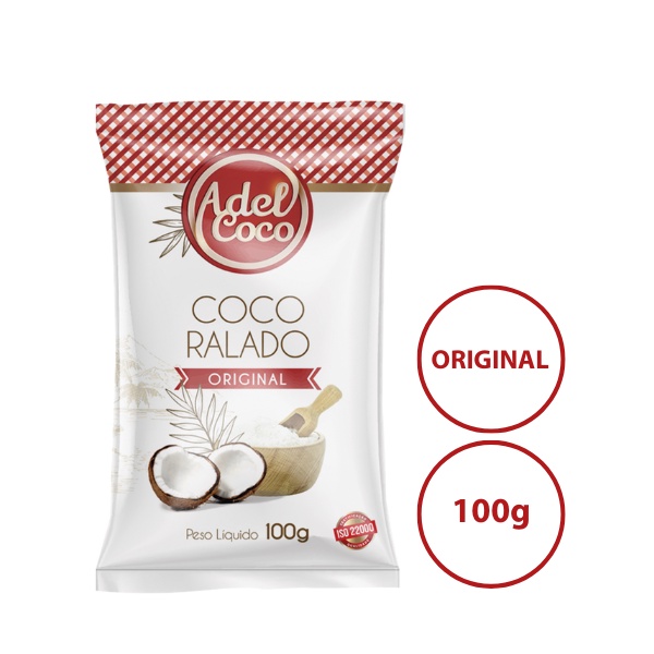 Coco Ralado Desidratado Original Adel Coco 100g | Shopee Brasil