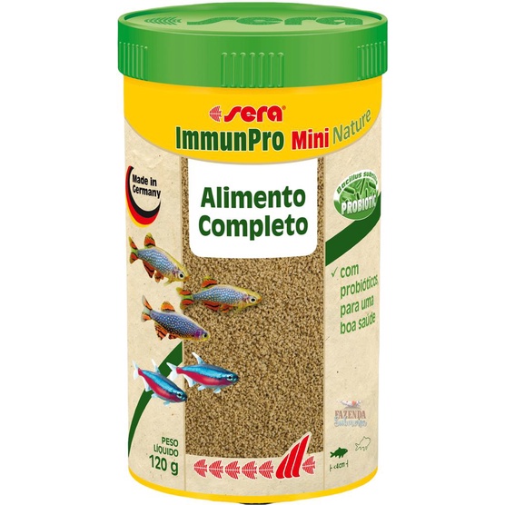 SERA IMMUNPRO MINI NATURE 120G | Shopee Brasil