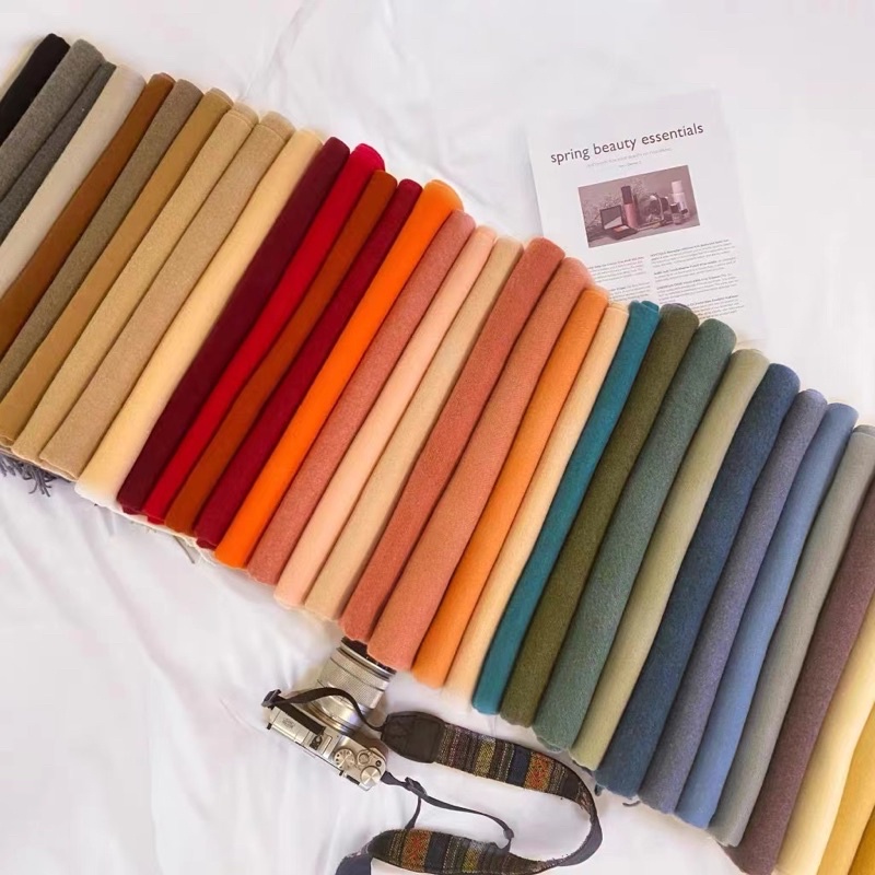 Cachecol lisa de 120～230g com franjas pronto para entrega | Shopee Brasil