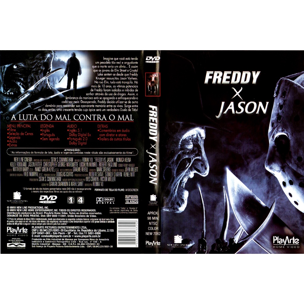 DVD Original Freddy x Jason | Shopee Brasil