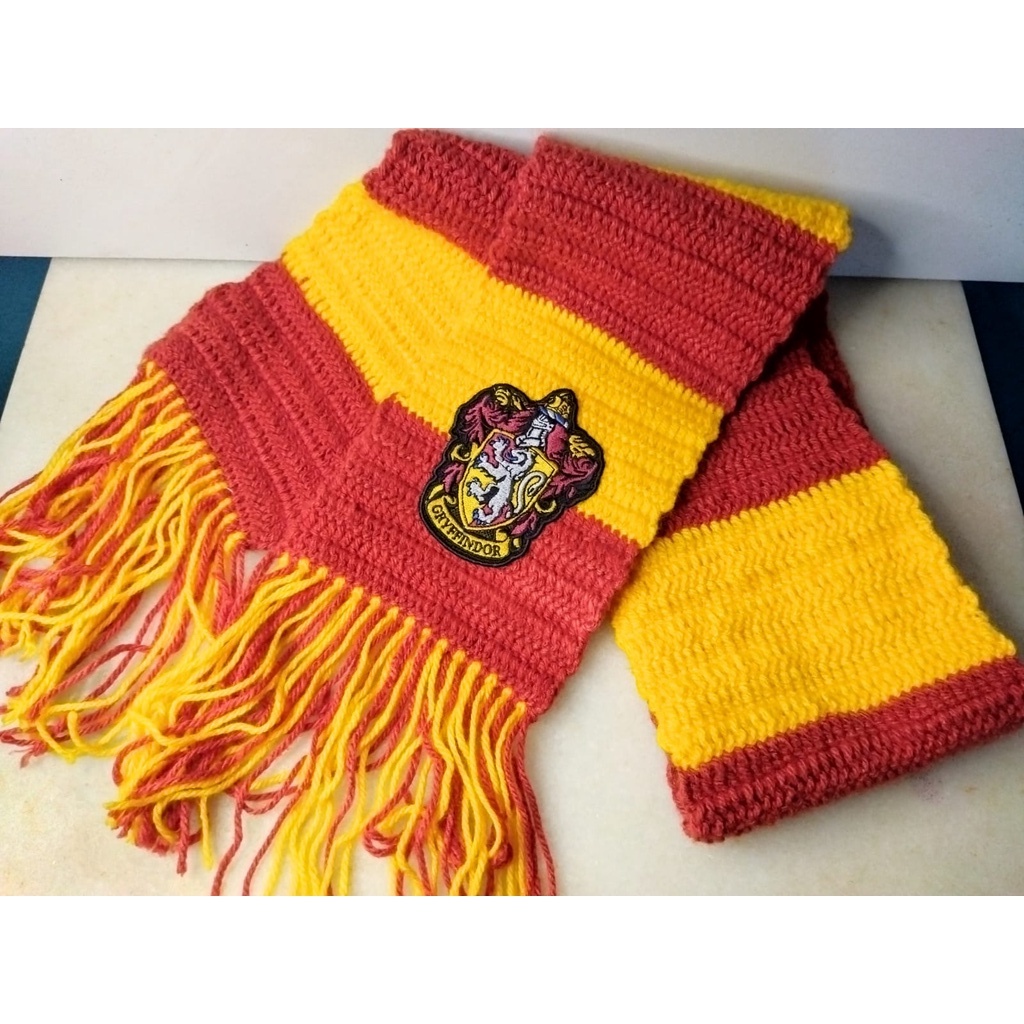 croche cachecol Harry Potter grifinória | Shopee Brasil