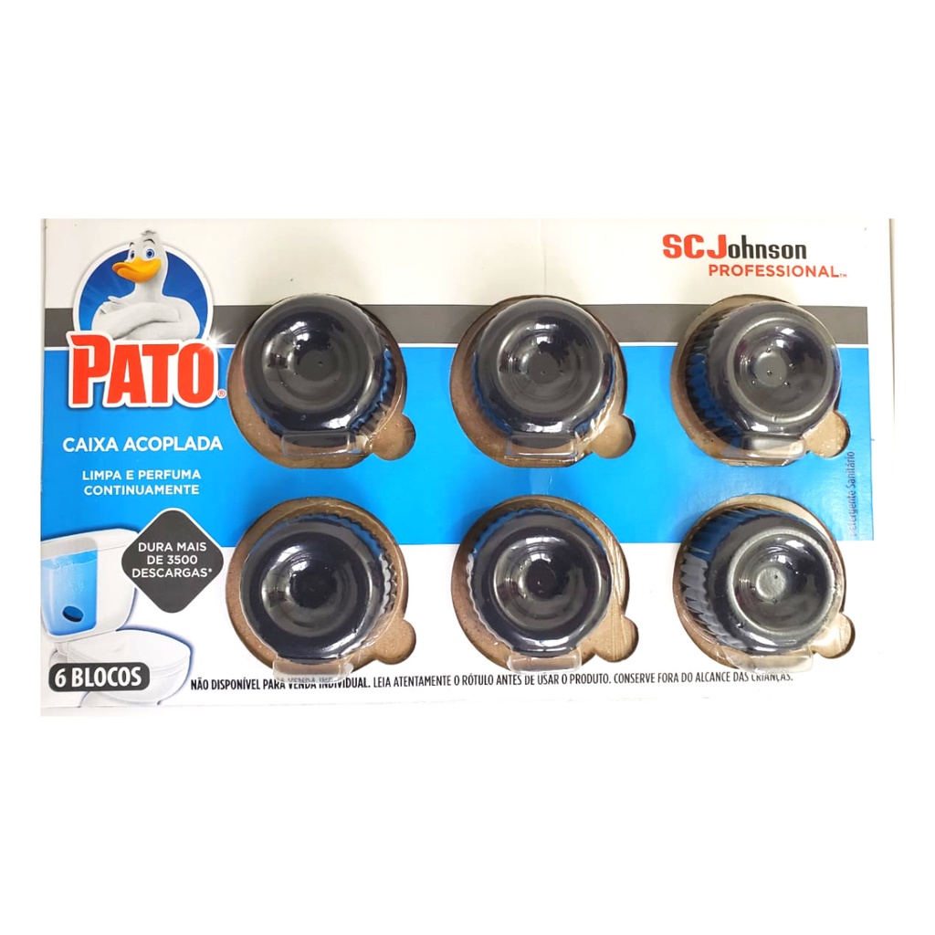 bloco sanitario para Caixa Acoplada/ Detergente Sanitário Pato 6 ...