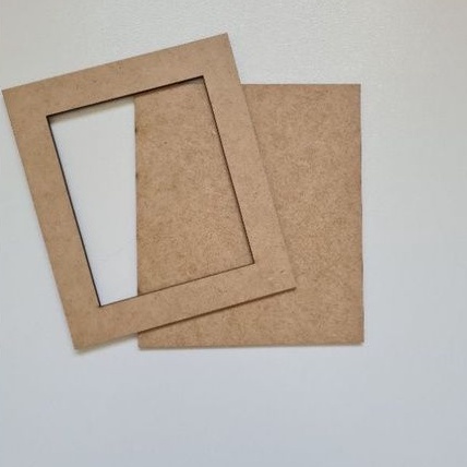 Kit com 5 Quadros Moldura 20x20 mdf cru de 3mm | Shopee Brasil