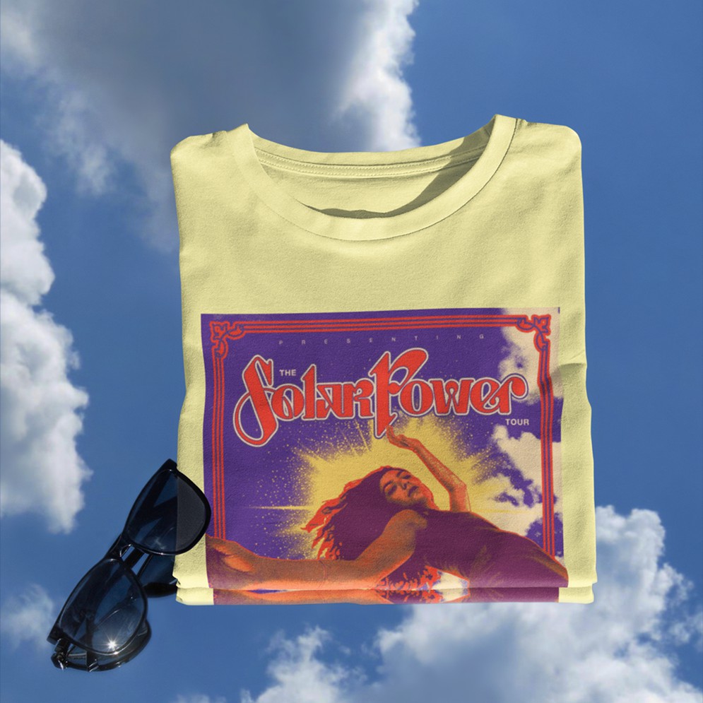 Camiseta Lorde Solar Power Tour - Unissex E Baby Look 100% Poliéster ...