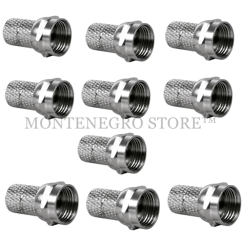 Conector para Cabo de TV Coaxial Rosca Rg59 | Shopee Brasil