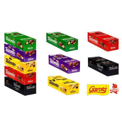 Chocolate Talento Mini Garoto - Caixa 15 Unid De 25g | Shopee Brasil