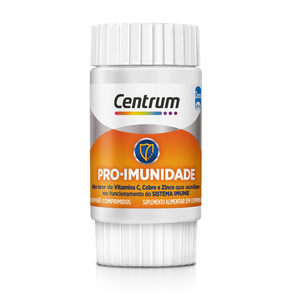 Centrum Pro-imunidade Vitamina C D Z B6 B12 + Acido Fólico C/60 ...