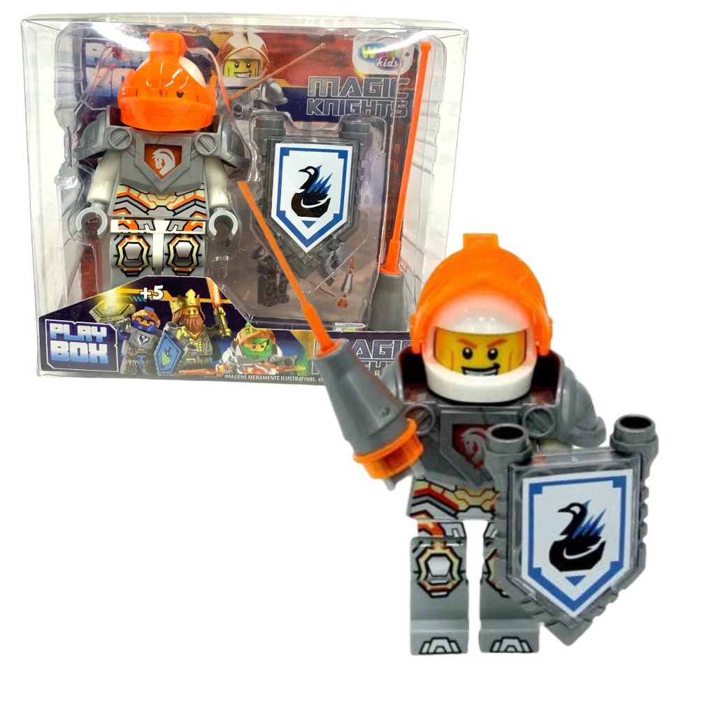 Boneco Play Box Magic Knights Colecionáveis | Shopee Brasil