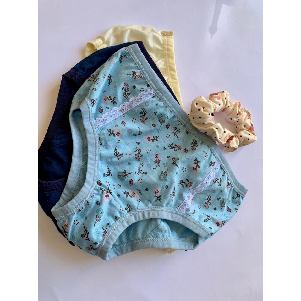 Kit com 3 calcinha infantil com brinde ( Del Rayssa) | Shopee Brasil