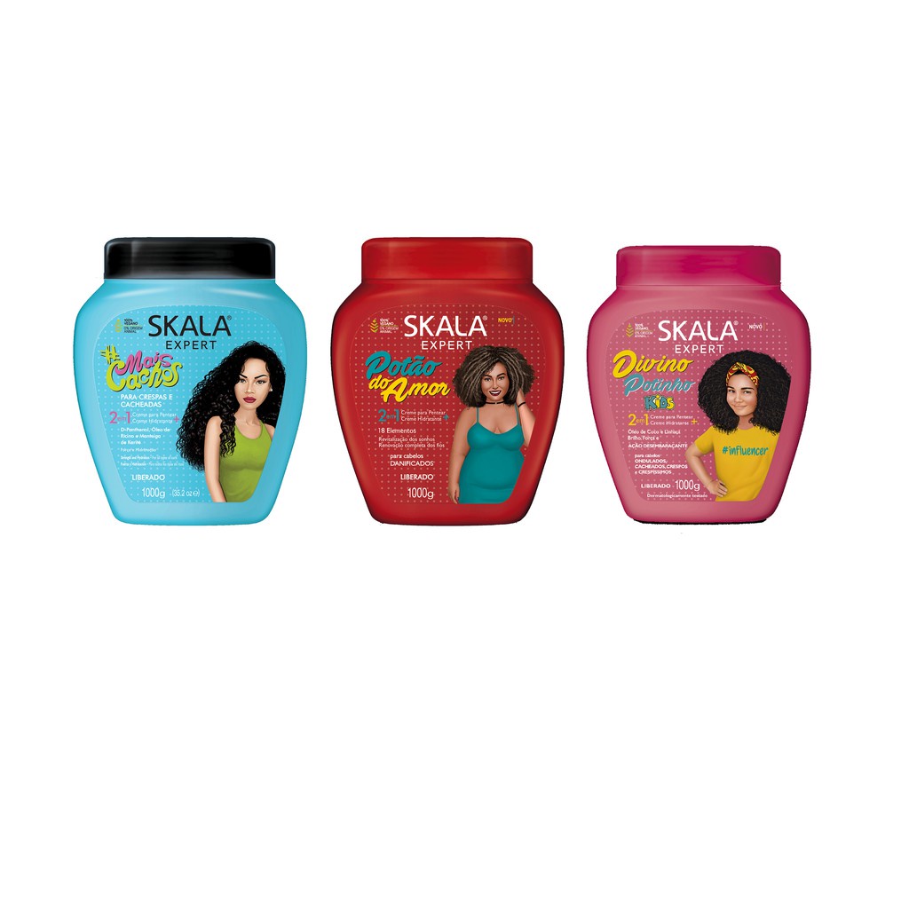 Kit Skala Creme de Tratamento Divino Potinho, Potao do Amor, #Mais ...