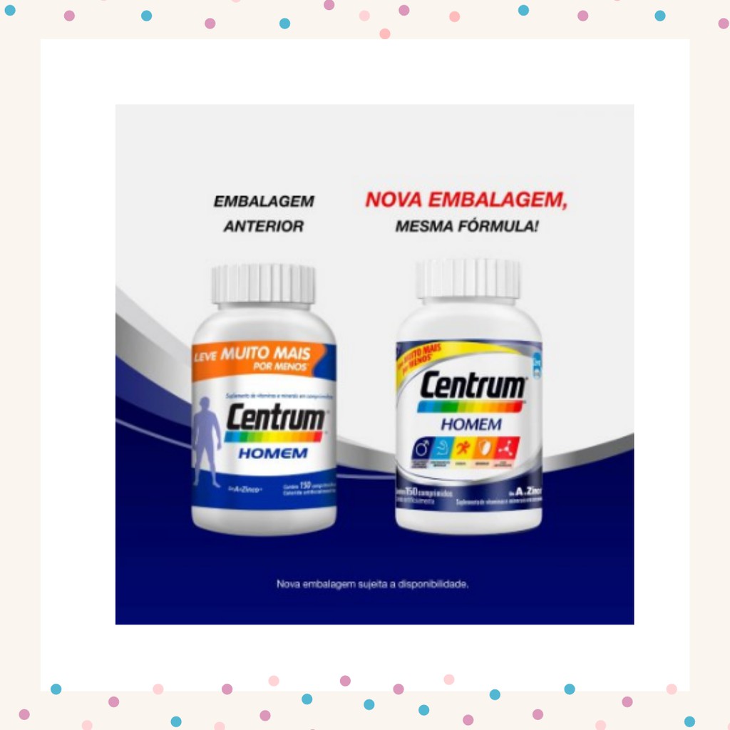 Centrum Homem Original 120 capsulas | Shopee Brasil
