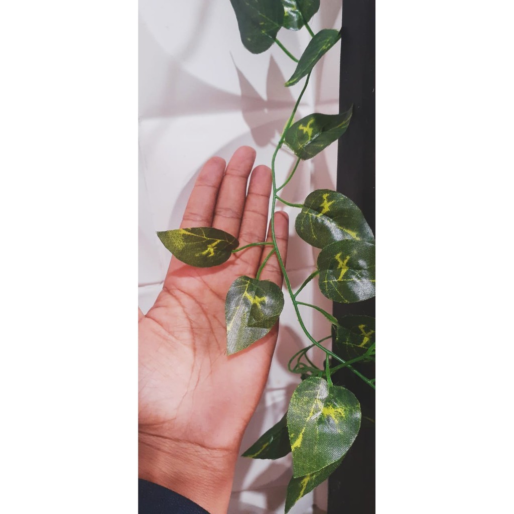 planta artificial jiboia, folha folhagem plástica verde heras escuro ...