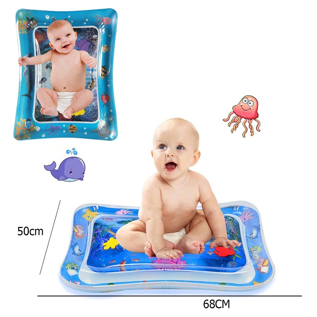 Mini Piscina para bebe 6 meses Tapete Aquatico Baby 68cm X 50cm Praia ...