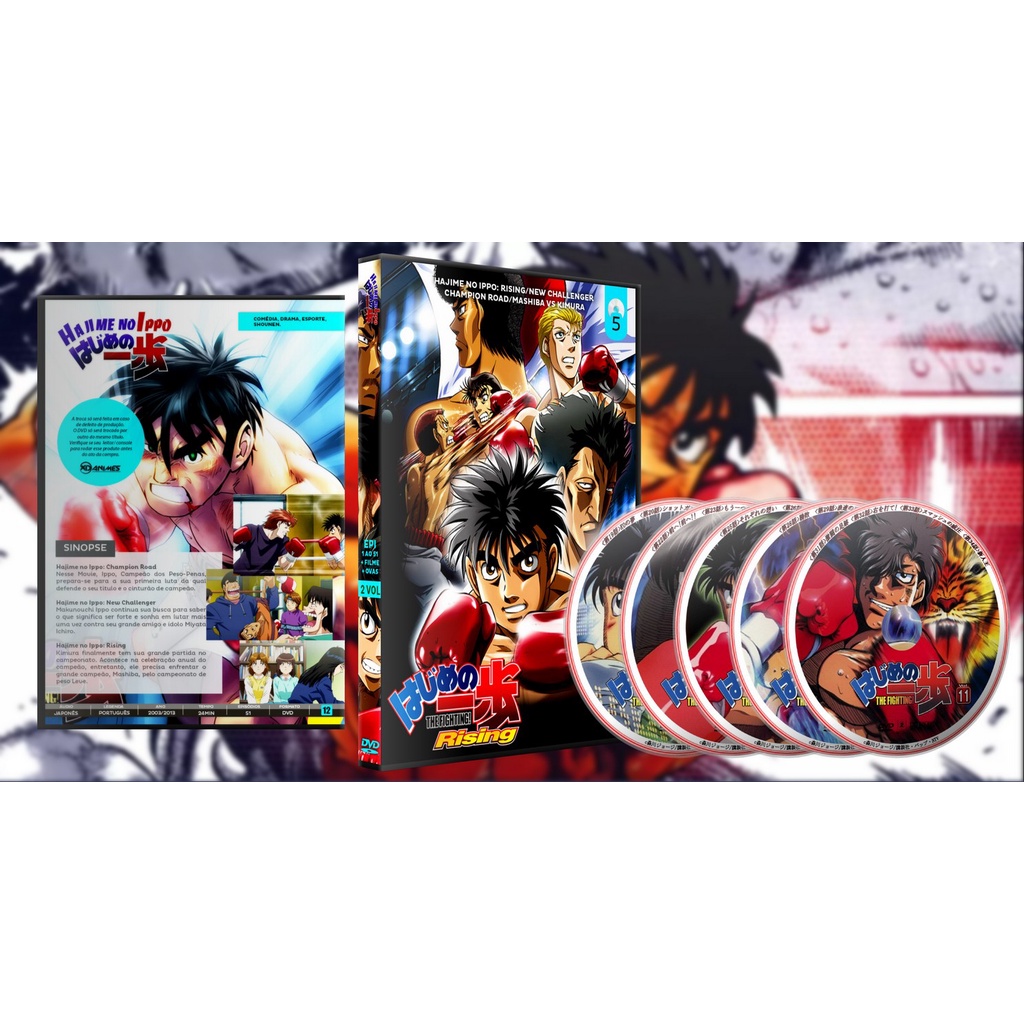 Dvd Anime Hajime No Ippo Série Completa + Filme + Ovas | Shopee Brasil