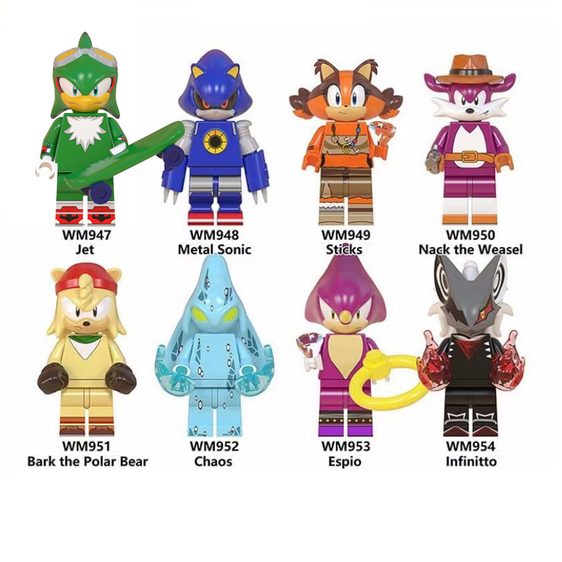 Sonic Minifigures Kids Building Block Modelo Tijolos Brinquedos Para ...