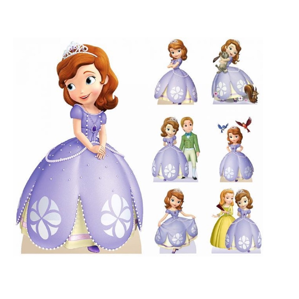kit princesa sofia 6 displays de mesa de 20cm por 30 reais mdf | Shopee Brasil