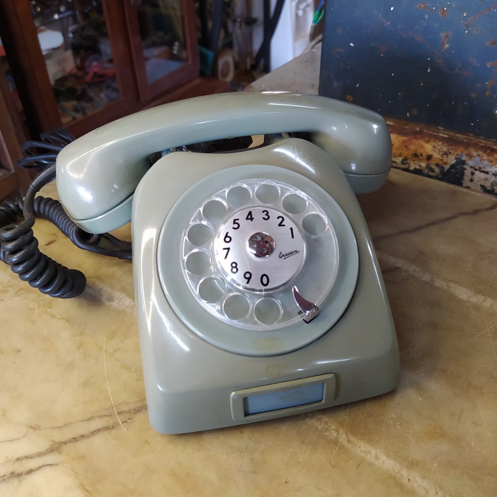 Telefone De Disco Ericsson Verde Musgo Antigo | Shopee Brasil