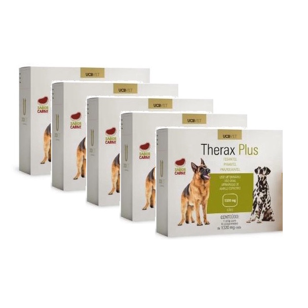 Combo Vermífugo Therax Plus 1320mg C/20 Comprimidos | Shopee Brasil