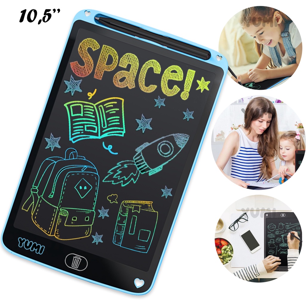 Lousa Mágica Tablet Infantil Digital Educativo Para Criança De Escrever ...