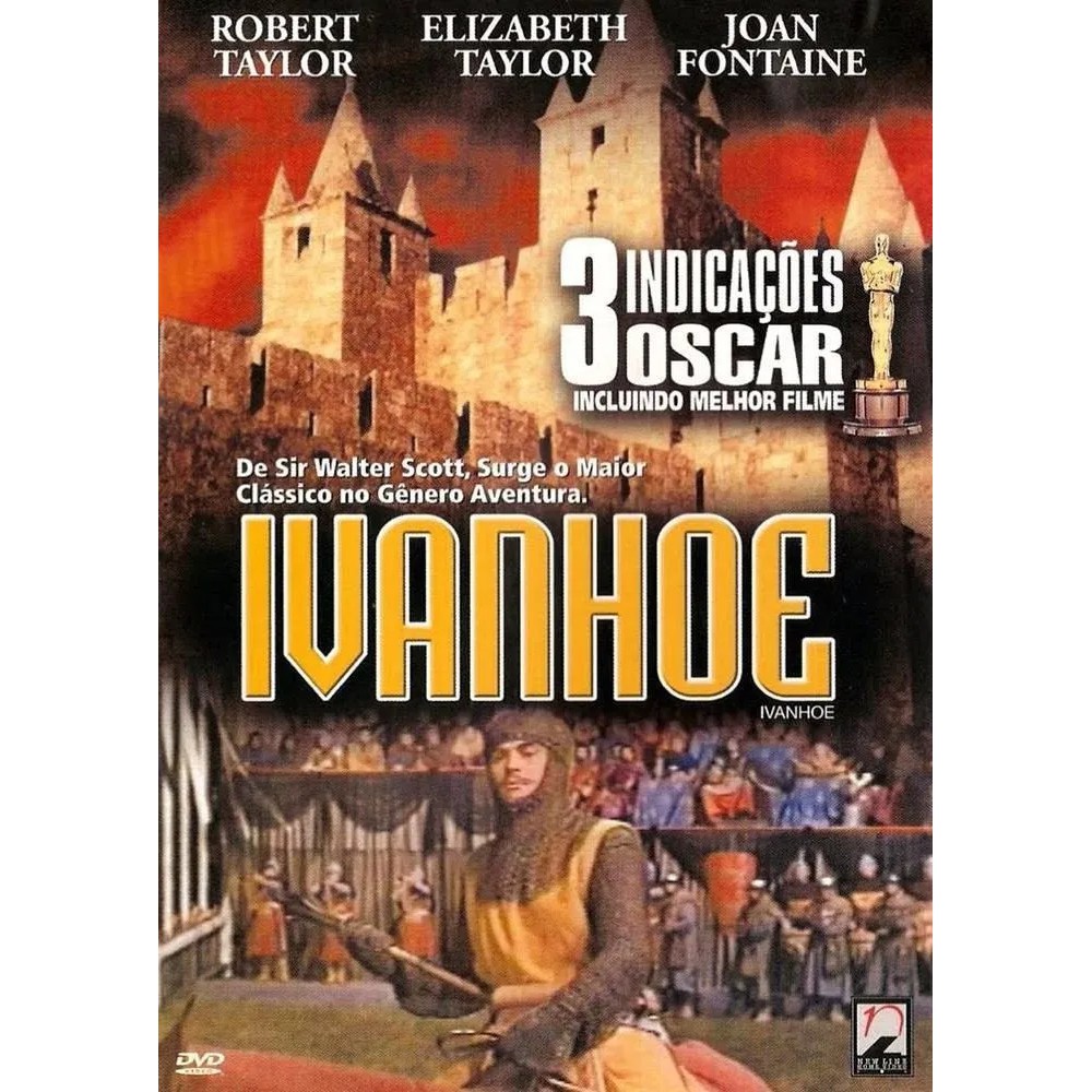 dvd ivanhoe -Robert Taylor - Elizabeth Taylor - Novo lacrado | Shopee Brasil
