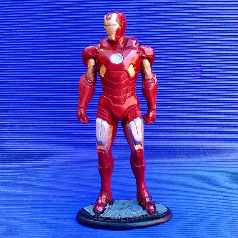 Boneco homem de ferro Cenário Parede Action Figures iron man Estatua ...