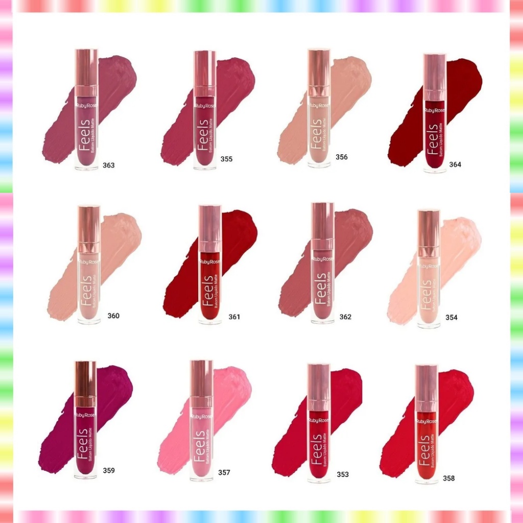 Batom Liquido Matte Feels - Ruby Rose | Shopee Brasil