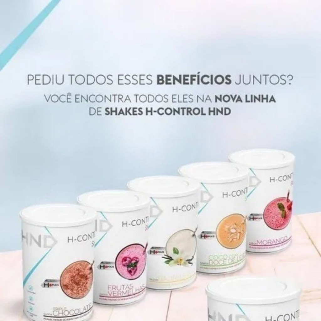 Shake HND H Control Hinode Sabor 450g Original Emagrecedor Novo | Shopee Brasil