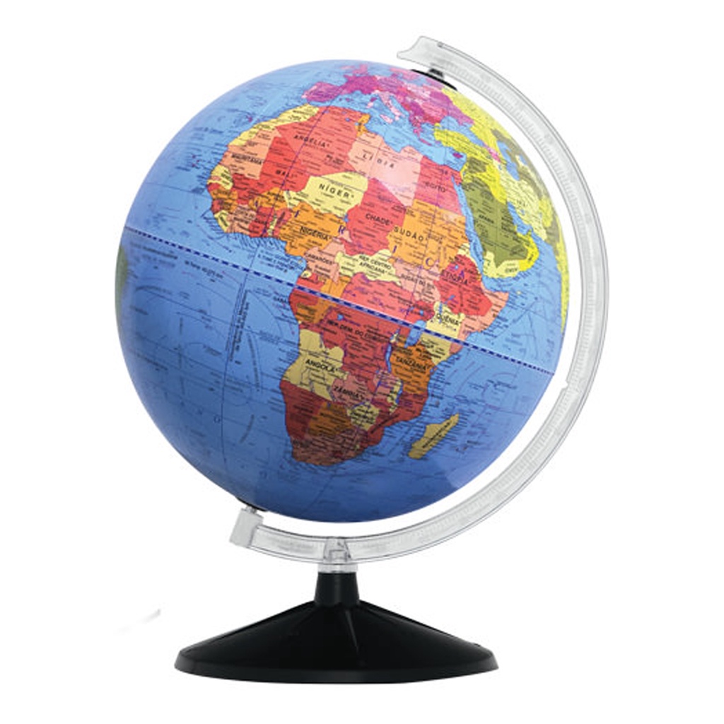 Globo Terrestre de Mesa Mapa Mundi Giratório Grande 30cm | Shopee Brasil