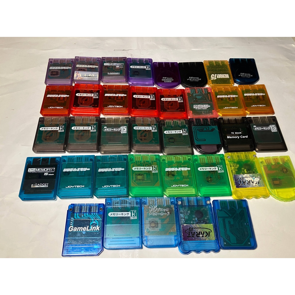 Kit 3 Memory Card para console Playstation 1 Escolha As Cores | Shopee ...