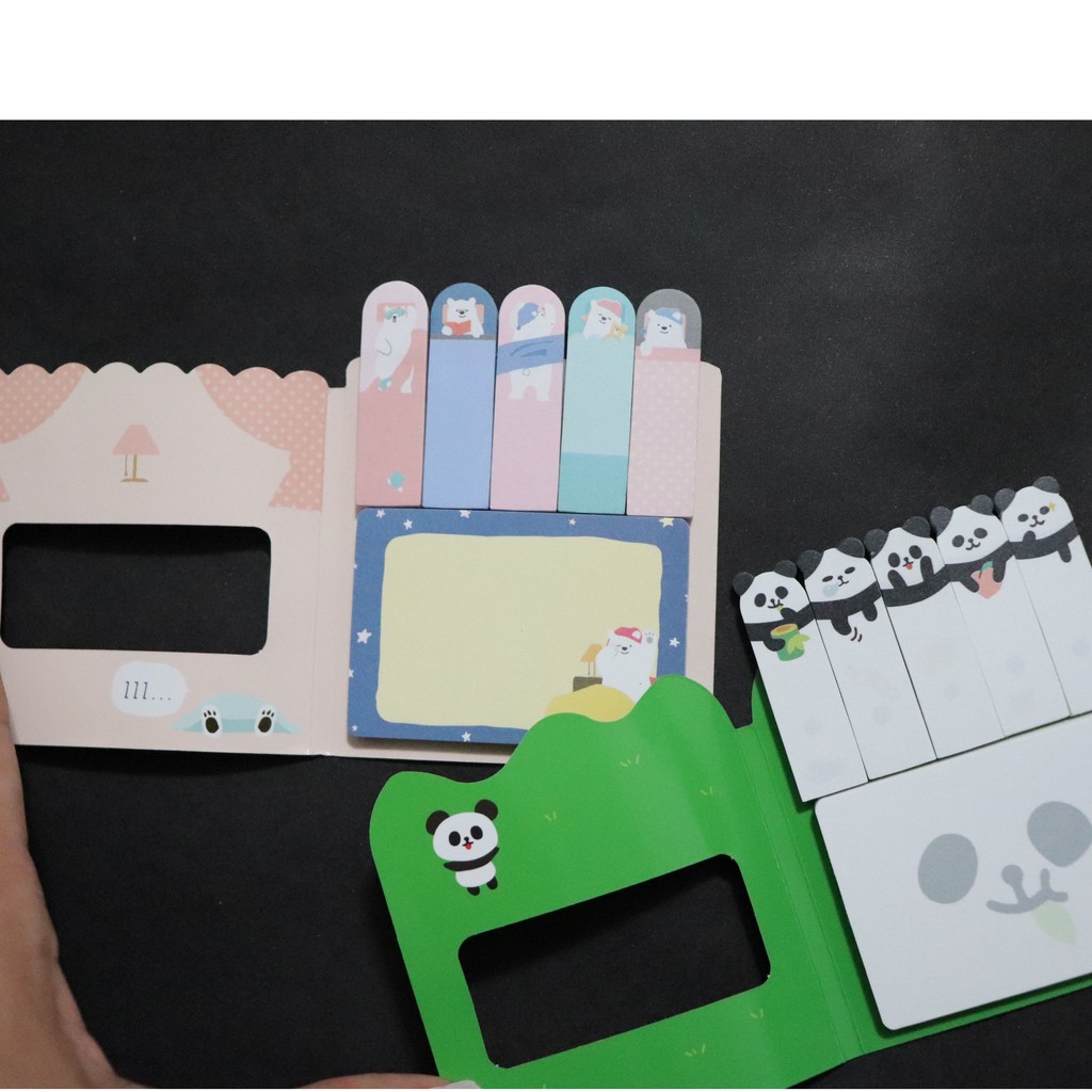 Marcador de página de papel autoadesivo/Sticky notes | Shopee Brasil