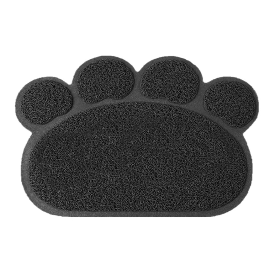 Tapete Pata Pet Pvc Grande 59cm X 43cm Cães E Gatos - Preto | Shopee Brasil