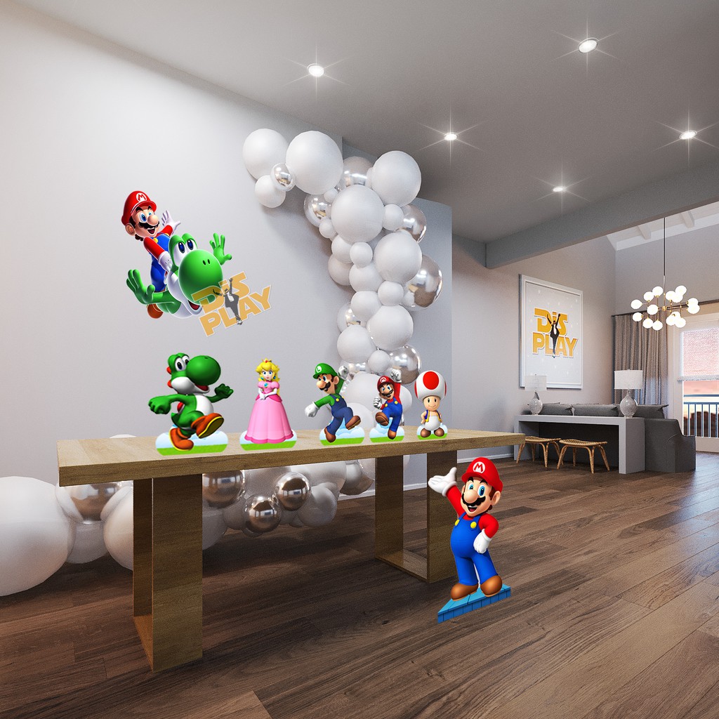 Festa Mario Bros (Placa e Display Mario Bros) | Shopee Brasil