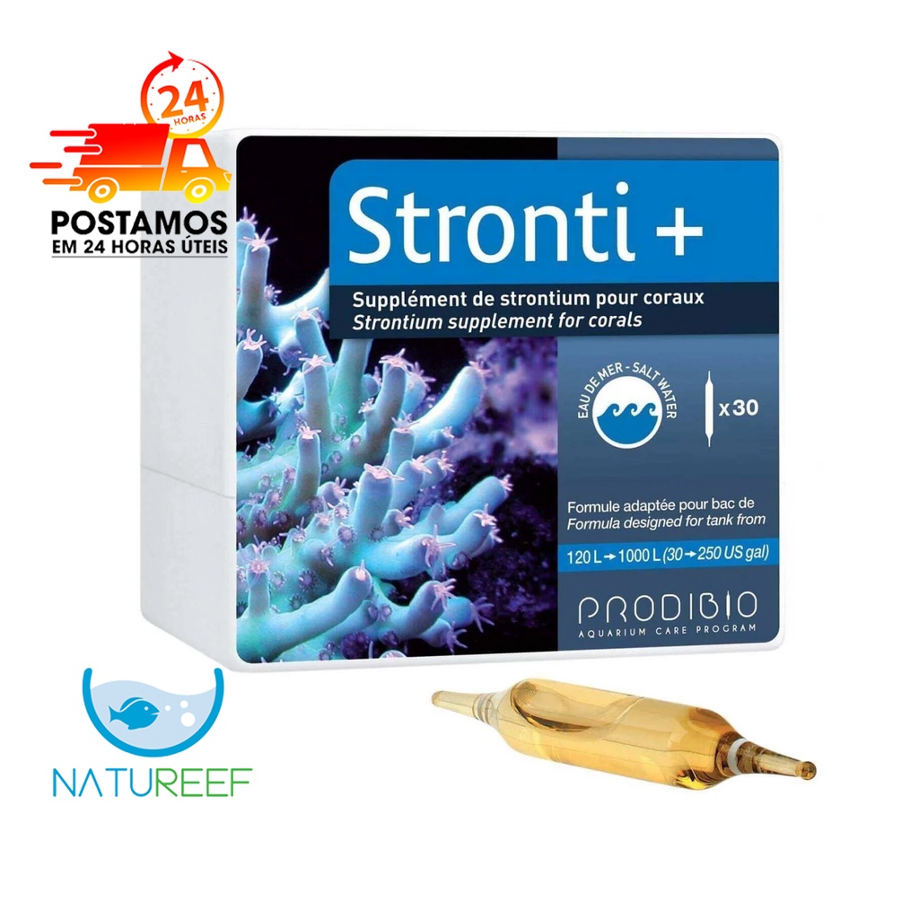 Prodibio Stronti + estrôncio (STRONTIUM) para corais e estimula alga ...