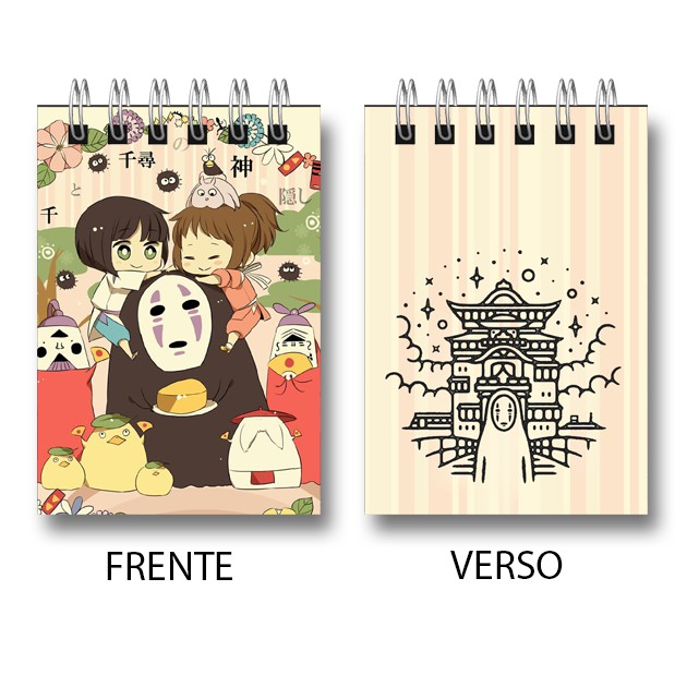 Bloco de Notas CHIHIRO, A viagem de Chihiro, SPIRITED AWAY, Studio ...