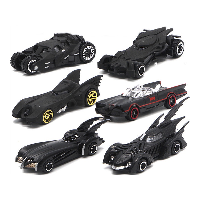 6 Pcs Brinquedos Do Carro Batman Batmobile/Patrulha/Vingadores/Liga Da ...