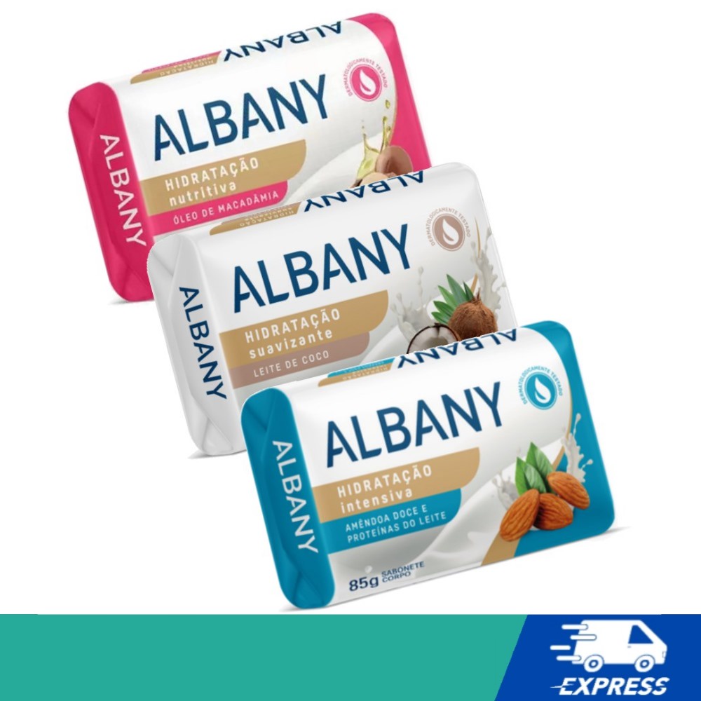Sabonete Em Barra Hidratação Nutritiva 85g Albany | Shopee Brasil