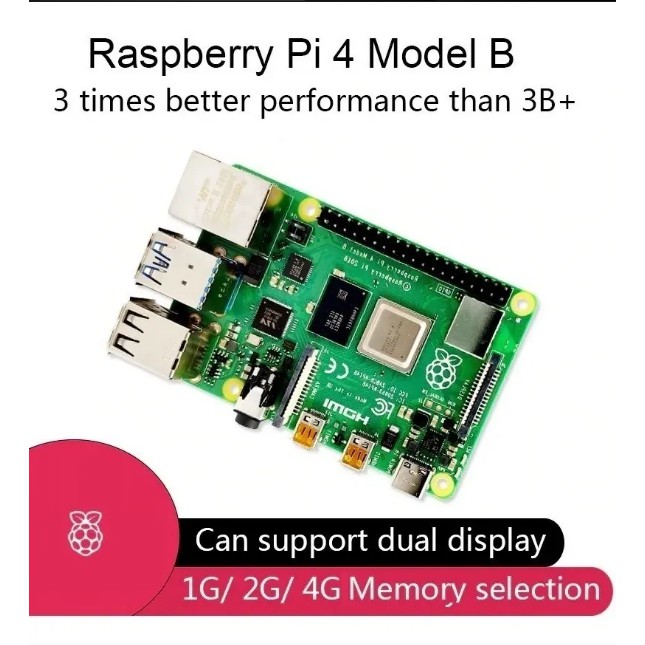 Raspberry Pi 4 Pi4 Model B V1.2 2gb + hdmi e mini hdmi | Shopee Brasil