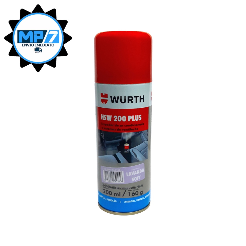 Limpador Ar Condicionado Wurth HSW 200 Plus Lavanda Soft | Shopee Brasil
